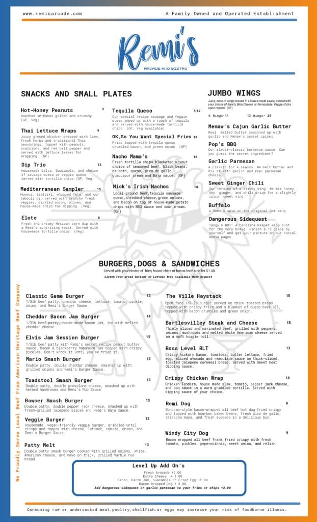 Remi's Arcade and Bistro | Old School Arcade • Sporting Events • Drinks ...