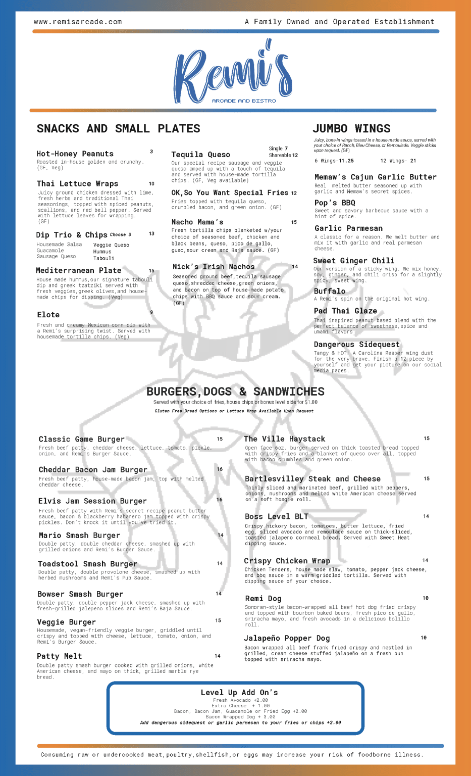 Remi's Arcade and Bistro | Old School Arcade • Sporting Events • Drinks ...